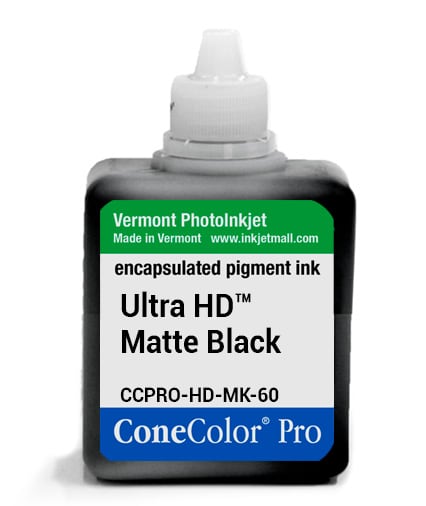 ConeColor Pro ink, 350ml, UltraHD™ Matte Black | InkjetMall